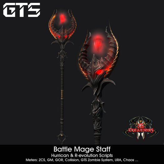 Second Life Marketplace - [GTS] Battle Mage Staff (Spear)
